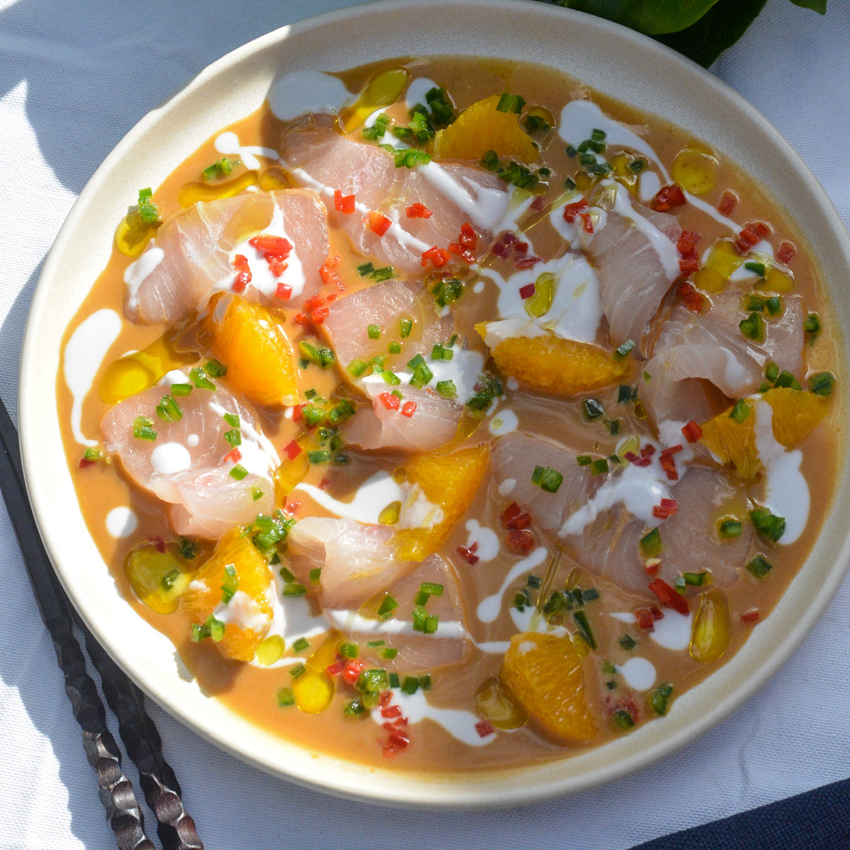 Kingfish Ceviche with Spicy Ume and Coconut – Jimoto Foods